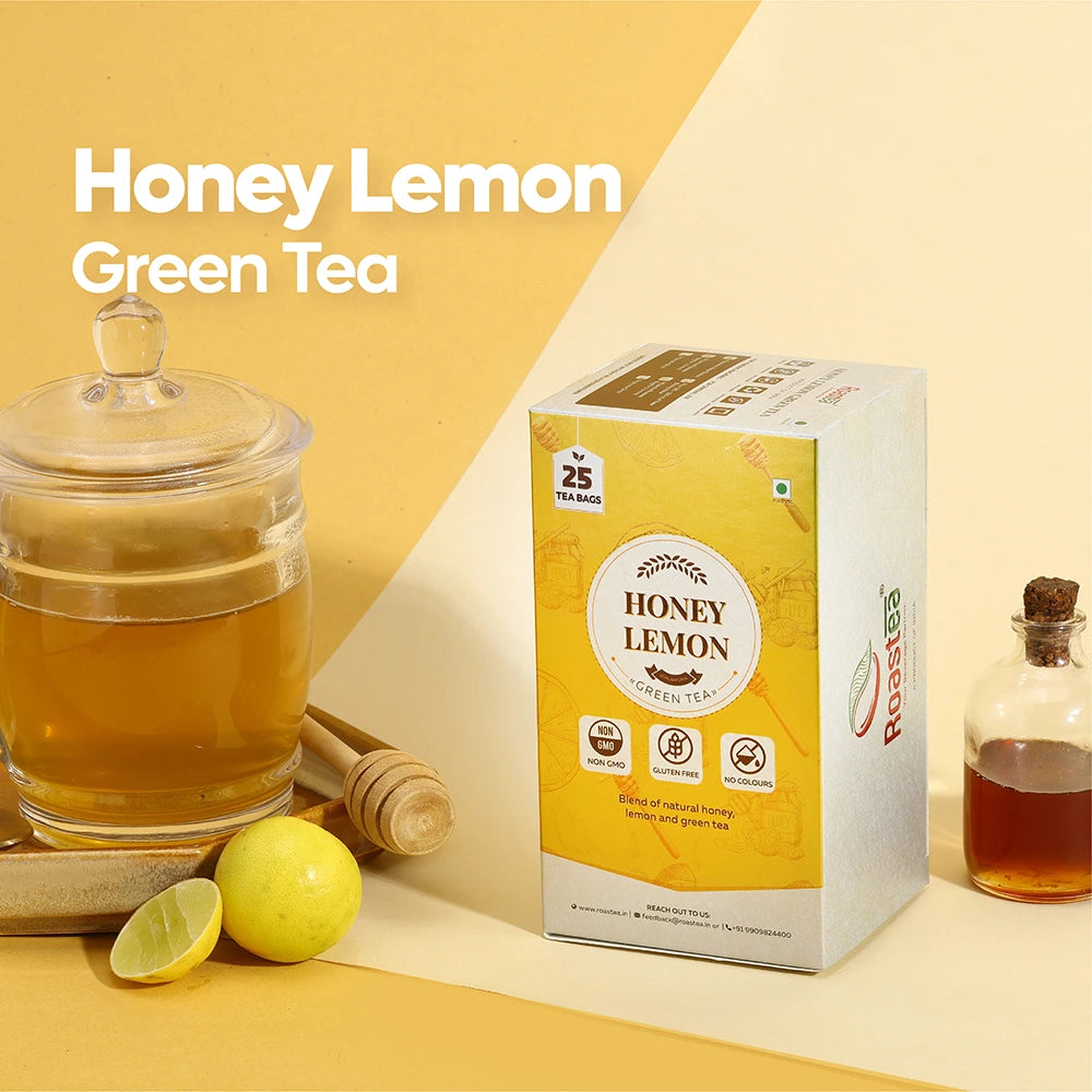 Buy Honey Lemon Green Tea - 25 Tea Bags - Roastea