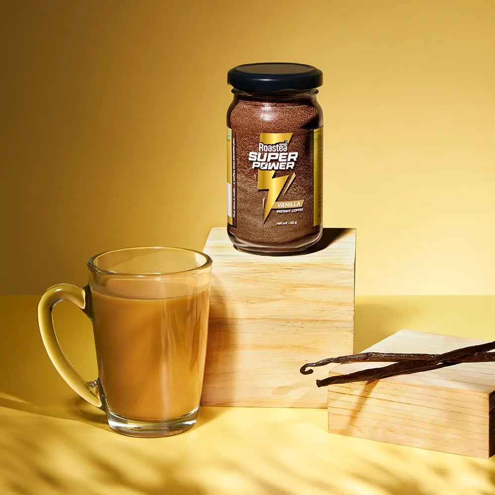 Buy Best Vanilla Instant Coffee Powder Online - Roastea